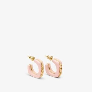 Fendi Graphy Hoop Earrings - Pink