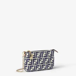 Fendi Ff Jacquard Baguette Pouch