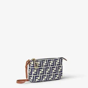 Fendi Ff Jacquard Baguette Pouch