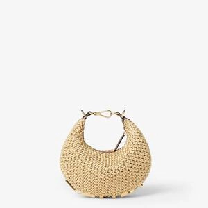 Fendi Fendigraphy Mini Hobo Bag - Beige