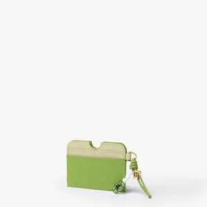 Fendi Ff Diamonds Card Case - Green