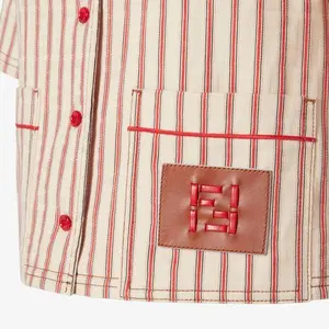 Fendi Ff Denim Boxy Shirt