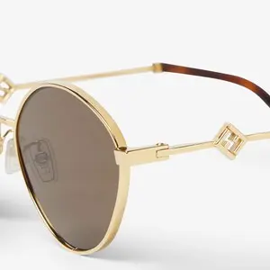 Fendi Ff Diamonds Sunglasses - Brown