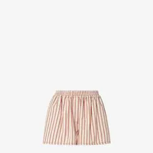 Fendi Ff Denim Shorts - Red