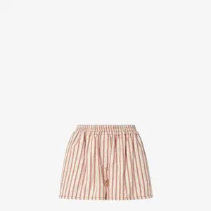Fendi Ff Denim Shorts - Red