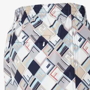 Fendi Ff Check Motif Swim Shorts