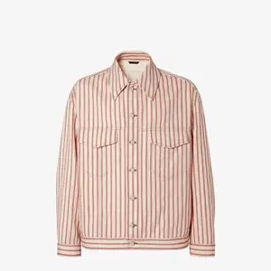 Fendi Oversized Ff Denim Jacket - Red