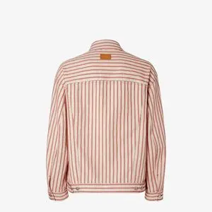 Fendi Oversized Ff Denim Jacket - Red