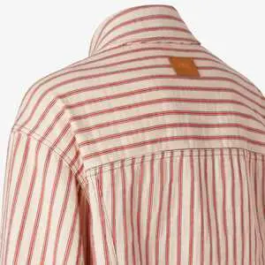 Fendi Oversized Ff Denim Jacket - Red