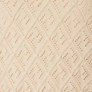 Fendi Cotton Argyle Embroidered Cardigan - Beige