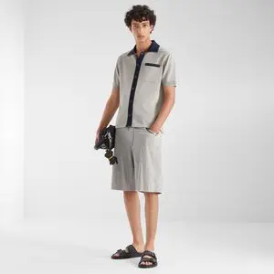 Fendi Short-sleeved Cardigan With Ff Logo