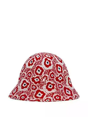 KANGOL Floral Pattern Bucket Hat - Red