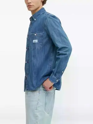 Marc O'polo Buttoned Patch-pocket Shirt - Blue