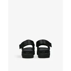 UGG Goldenstar Glide Suede Sandals - Black