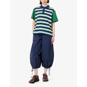 DAMSON MADDER Frida Wide-leg Cotton-blend Trousers