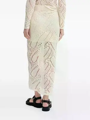 Desigual Crochet Knit Midi Skirt