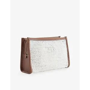 ANYA HINDMARCH Raffia Malibu Pochette
