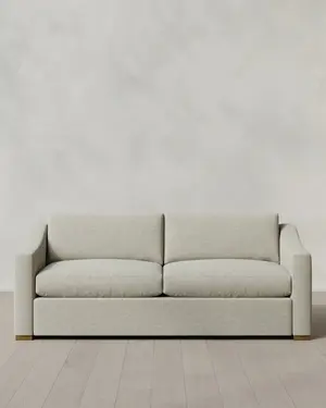 Quince Hollis Slope Arm Sofa - Flax