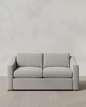 Quince Hollis Slope Arm Sofa Fog