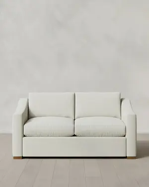 Quince Hollis Slope Arm Sofa - Ivory