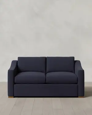 Quince Hollis Slope Arm Sofa - Navy
