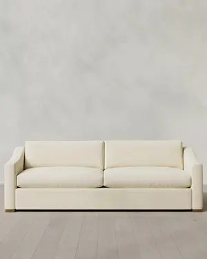 Quince Hollis Slope Arm Sofa - Ivory