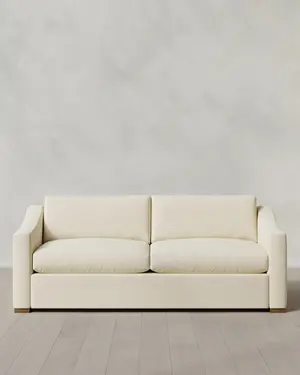 Quince Hollis Slope Arm Sofa - Ivory