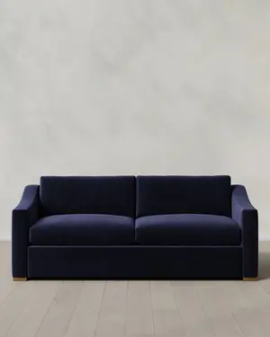 Quince Hollis Slope Arm Sofa - Midnight