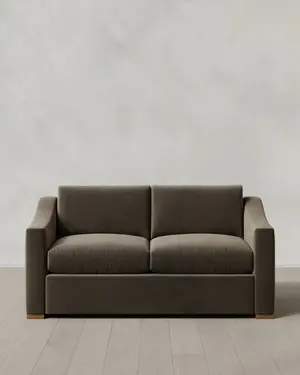 Quince Hollis Slope Arm Sofa Sable