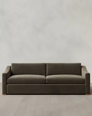 Quince Hollis Slope Arm Sofa Sable