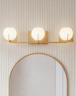 Quince Deco Glass Globe Vanity Sconce