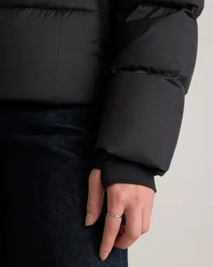 Quince Cinch Waist Puffer Jacket - Black
