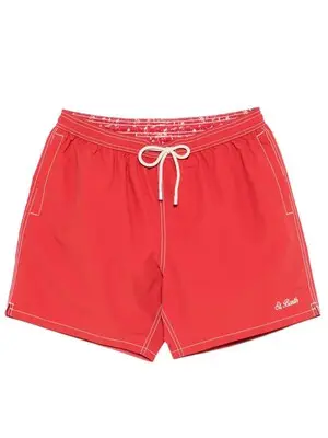 MC2 SAINT BARTH Swim Shorts With Back Pocket - Red