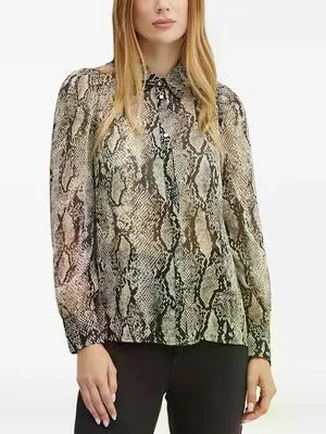 MORGAN Snake-print Shirt