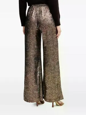 MORGAN Snake-print Palazzo Pants