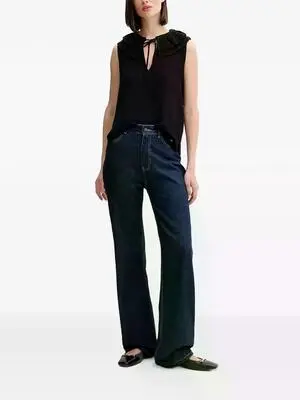 PEDRO DEL HIERRO Ruffled-neck Blouse