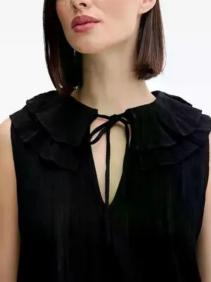 PEDRO DEL HIERRO Ruffled-neck Blouse