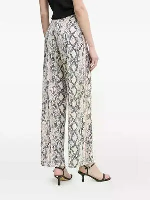 OUI Snake-print Elasticated Waist Trousers