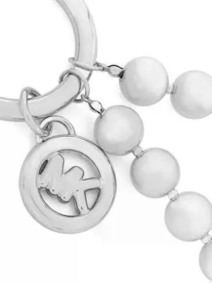 Michael Kors Logo Charm Beaded Keyring