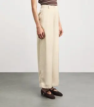 Claudie Pierlot Wide-leg High-rise Trousers