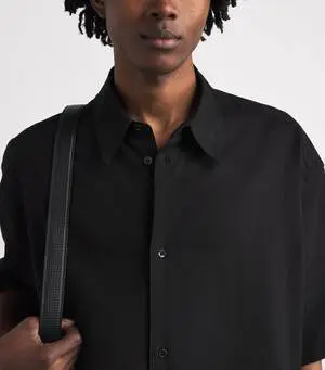 Studio Nicholson Matelassé Boxy Sanko Shirt - Black