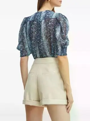 MORGAN Pleated Cuffed Shorts