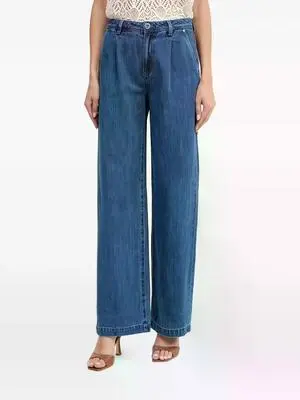 MORGAN Pleated Wide Leg Trousers