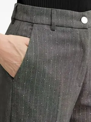 MORGAN Herringbone Striped Trousers