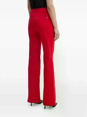 MORGAN Button-embellished Straight Leg Trousers