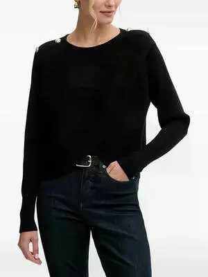 MORGAN Button-detailed Ribbed Sweater
