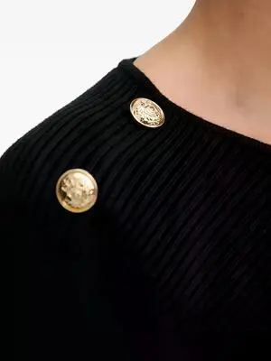 MORGAN Button-detailed Ribbed Sweater