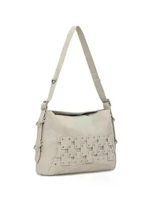 Desigual Embossed Studded Shoulder Bag