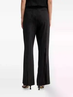 Dkny Pinstripe Wide-leg Trousers