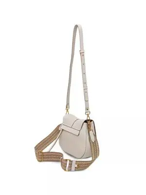GIANNI CHIARINI Helena Flap Strap Satchel - Neutrals